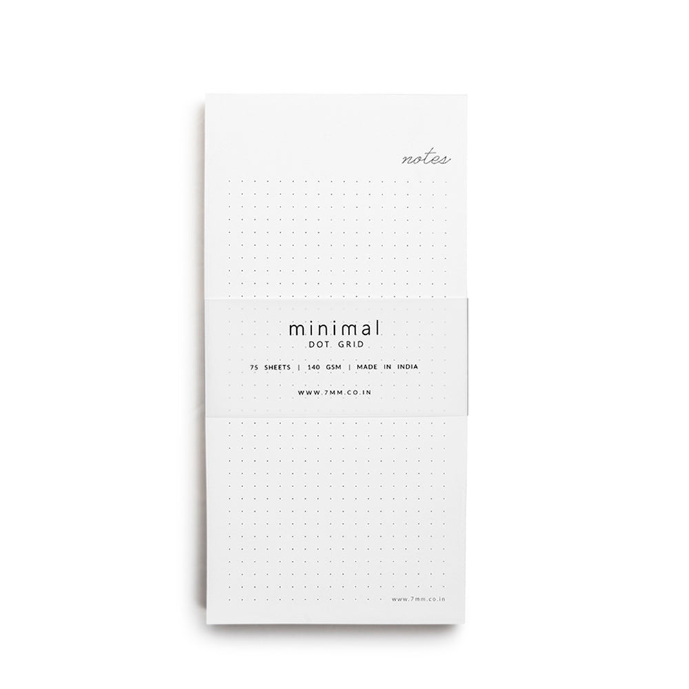 Minimal dot grid notepad – Hello December