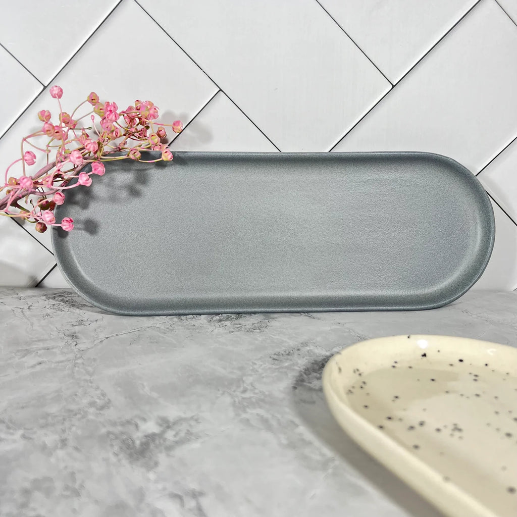 Oval Platter | Grey – Hello December